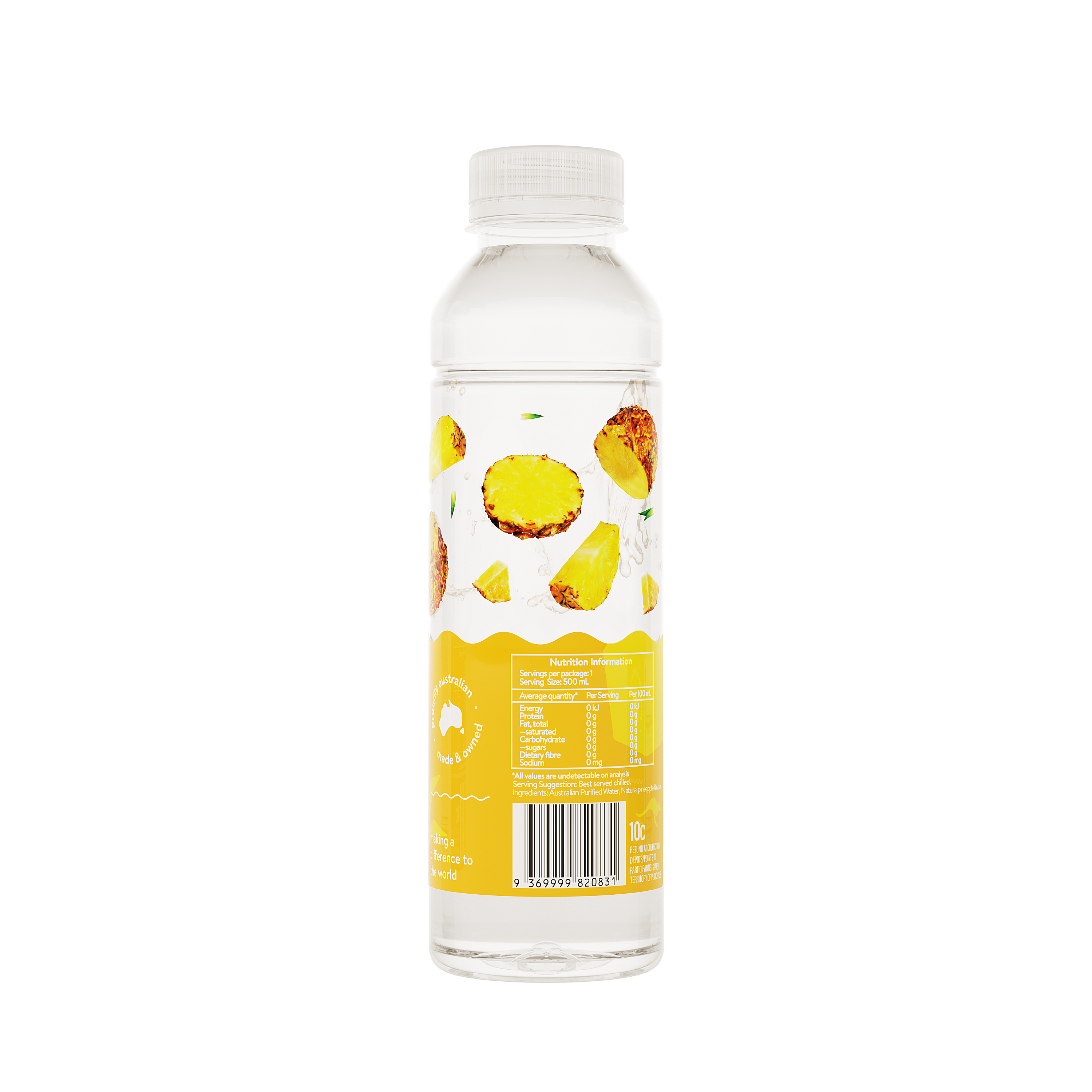 12 x 500 mL pineapple flavour – taste water